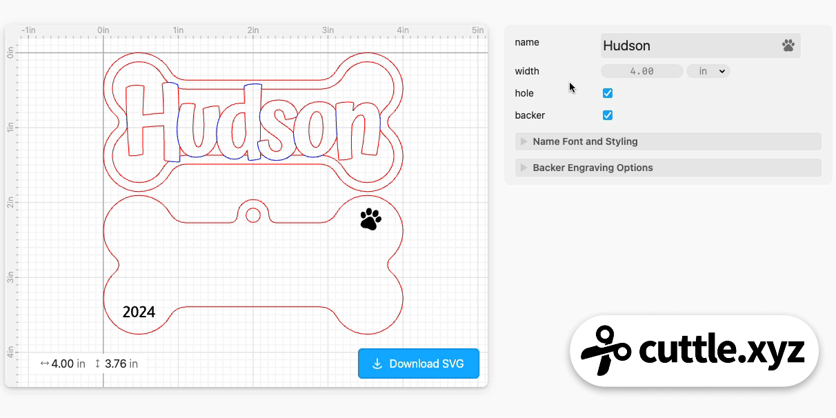 Cuttle: Generate Personalized SVG Cut Files in seconds