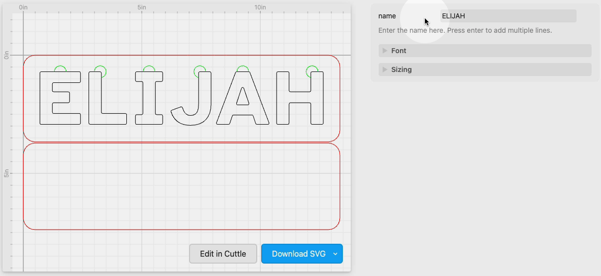 Cuttle: Generate Personalized SVG Cut Files in seconds
