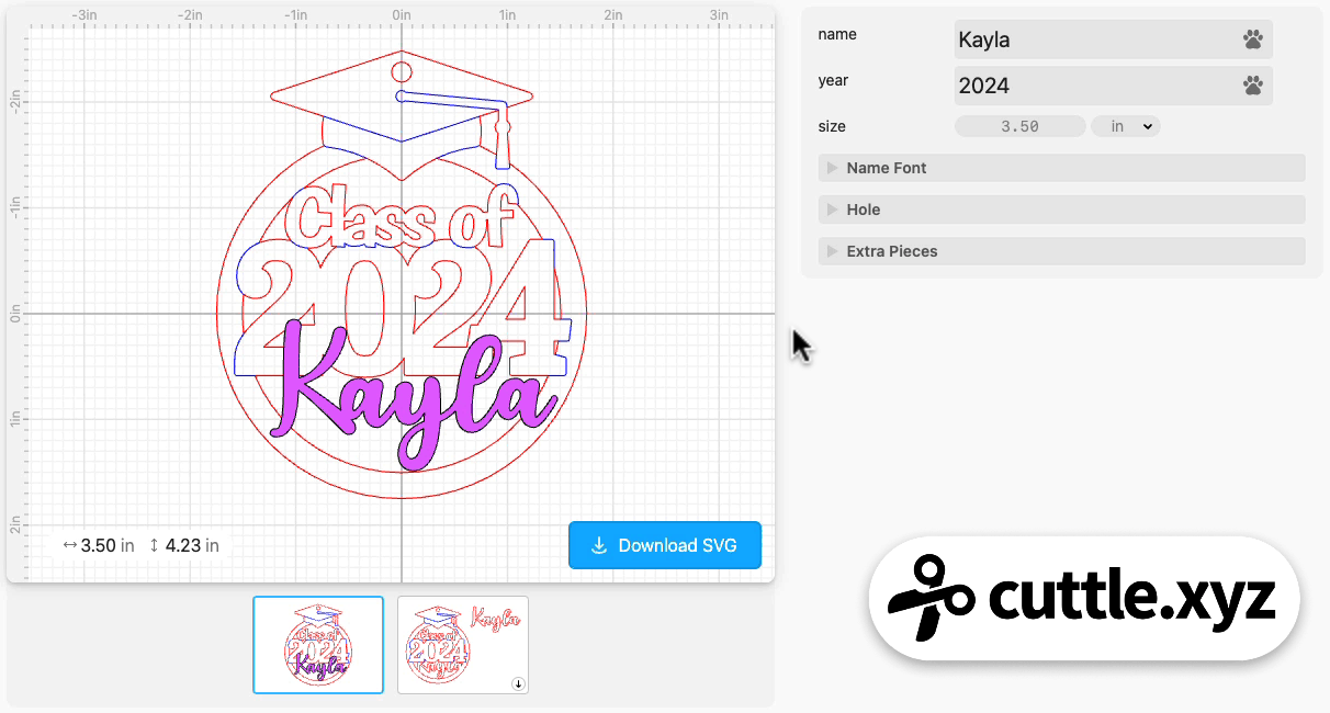 Cuttle: Generate Personalized SVG Cut Files in seconds